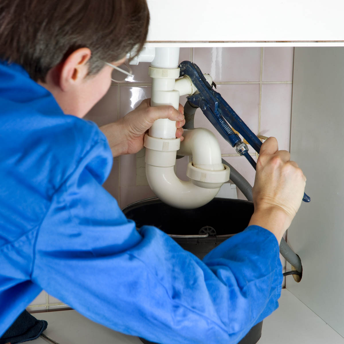 plumber in working clothes